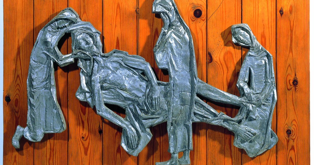 Frank Roper - The entombment (from a set of Stations of the Cross ...